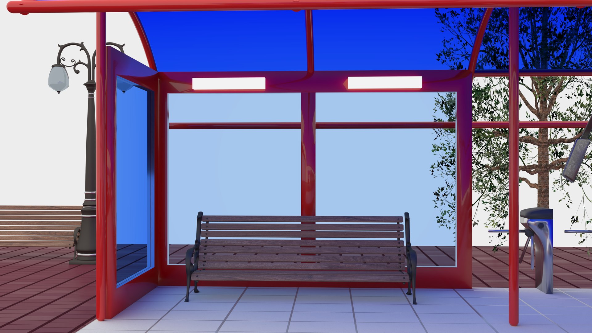 3D Tram Station - TurboSquid 2041240