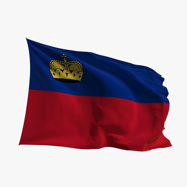 사실적인 애니메이션 깃발 - Microtexture Rigged - 자신의 질감을 넣어라 - Def Liechtenstein ...