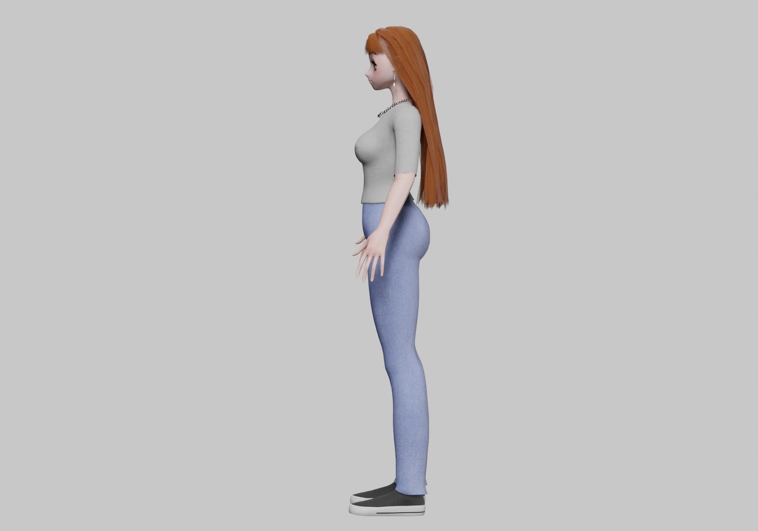 3D Anime Basic Girl V33855 Model - TurboSquid 2270540