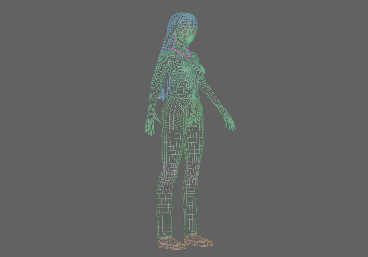 3D Anime Basic Girl V33855 Model - TurboSquid 2270540