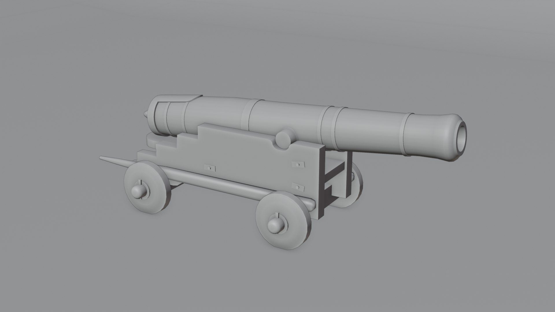 Old Cannon With 4K And 2K Textures Model - TurboSquid 1983807