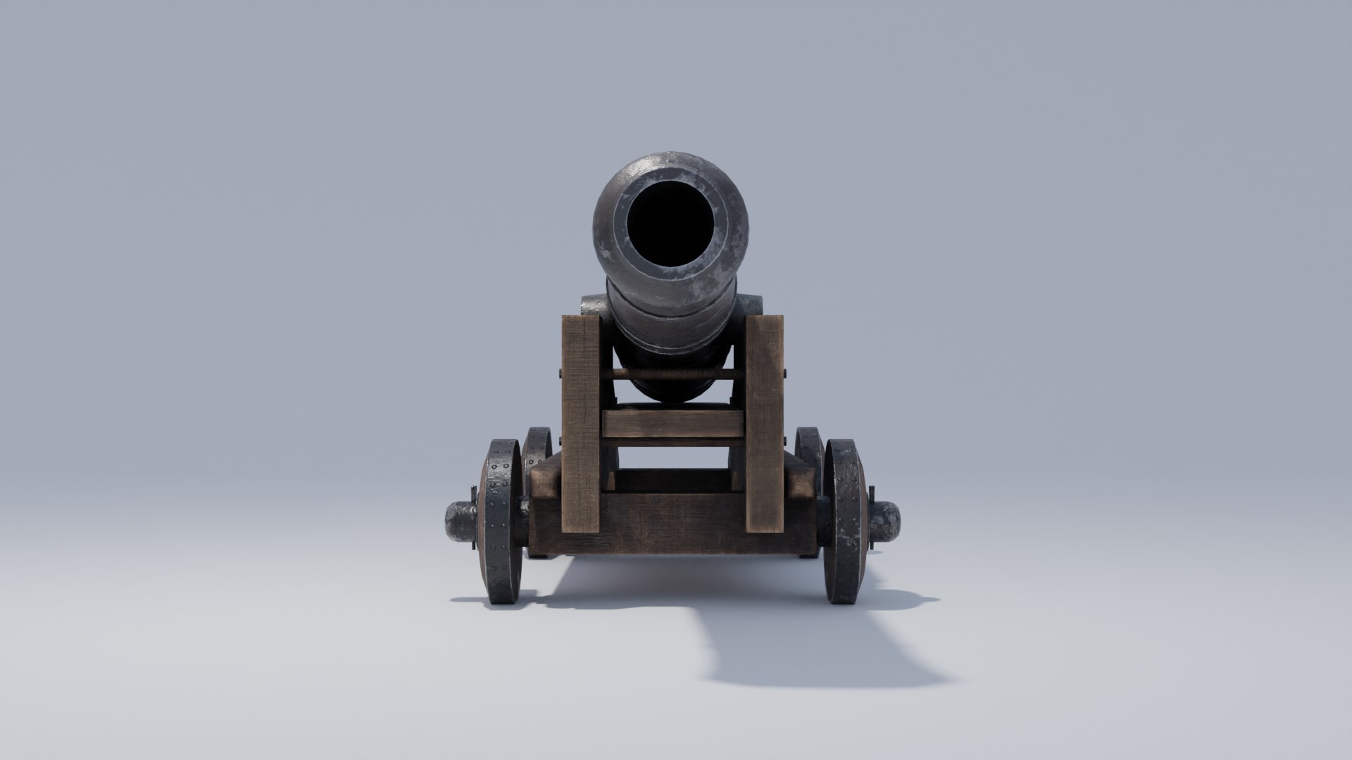 Old Cannon With 4K And 2K Textures Model - TurboSquid 1983807