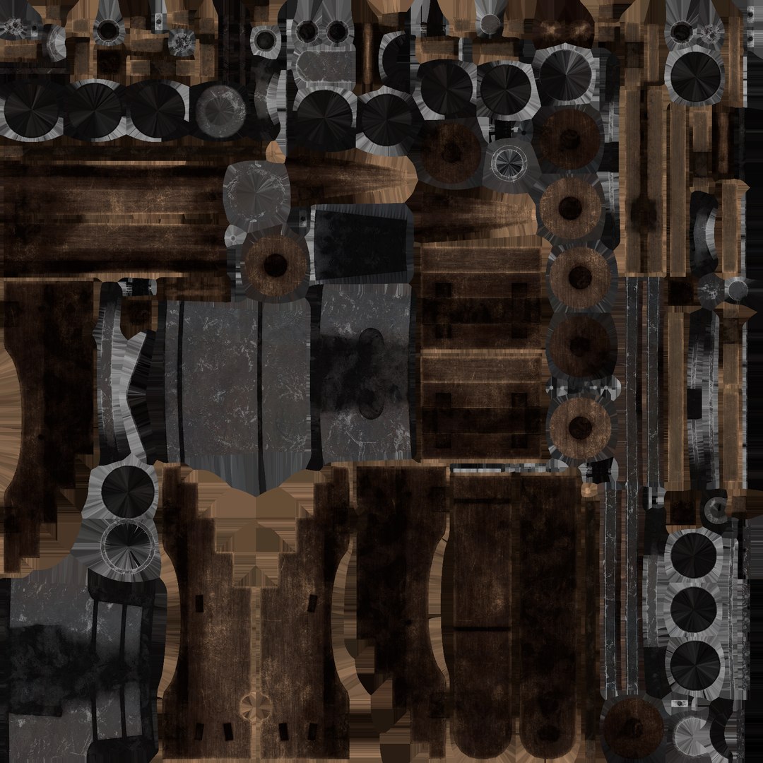 Old Cannon With 4K And 2K Textures Model - TurboSquid 1983807