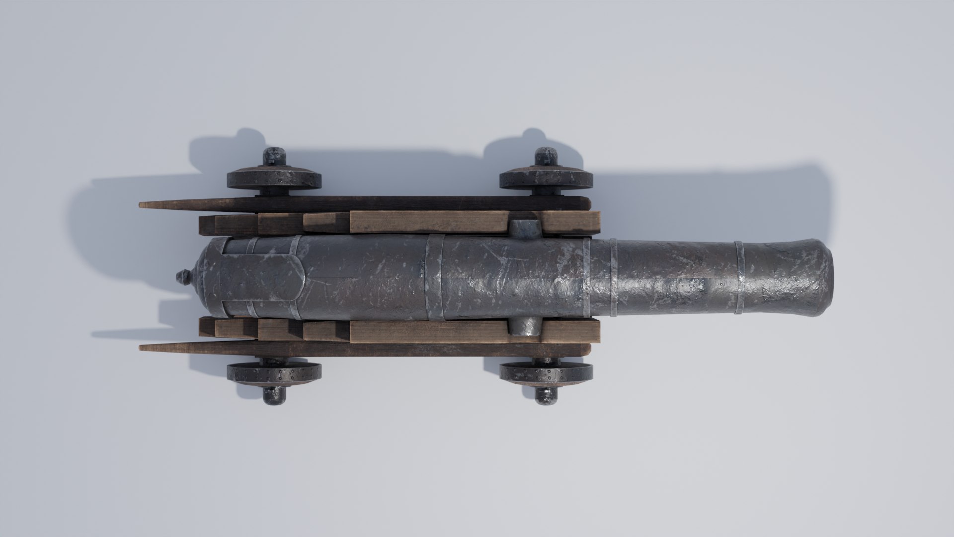 Old Cannon With 4K And 2K Textures Model - TurboSquid 1983807