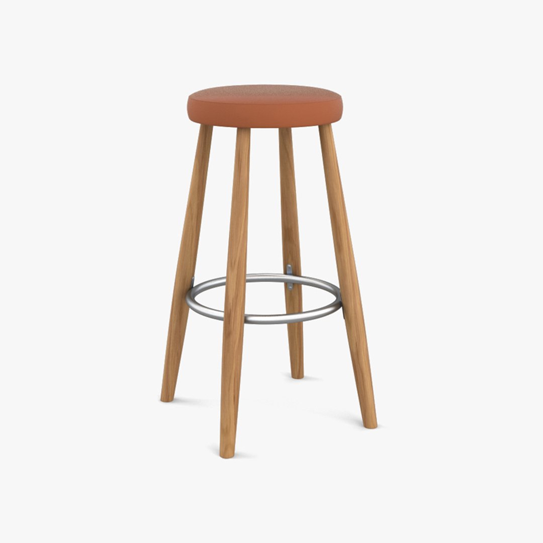 modelo 3d Carl Hansen and Son CH56 Taburete de bar - TurboSquid 1931345