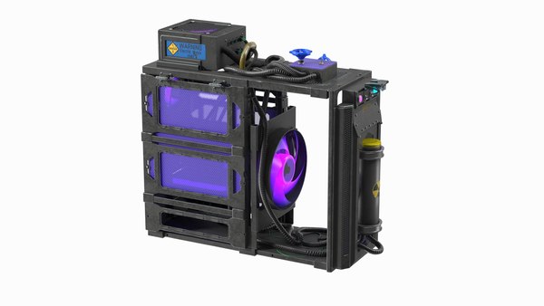 modelo 3d Custom Cyberpunk Neon PC - TurboSquid 2106033