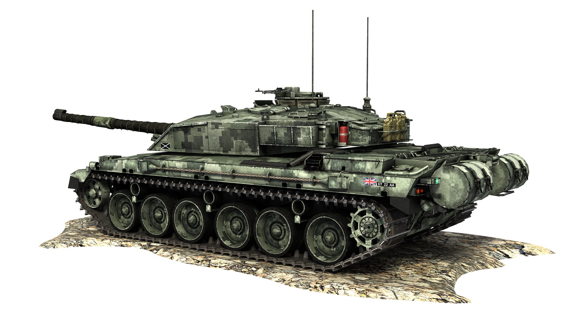 3d Challenger 1 Battle Tank