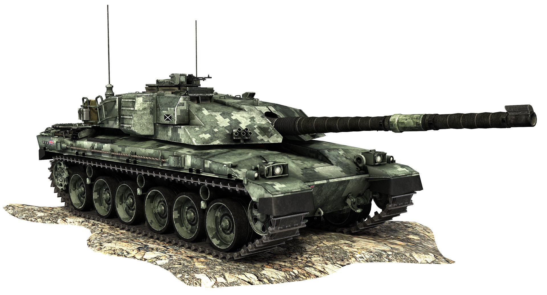 3d Challenger 1 Battle Tank