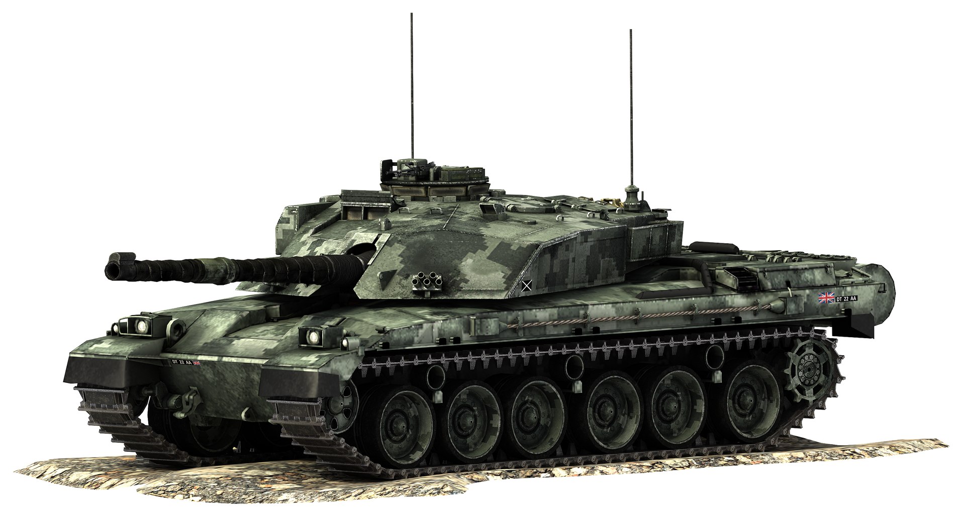 3d Challenger 1 Battle Tank