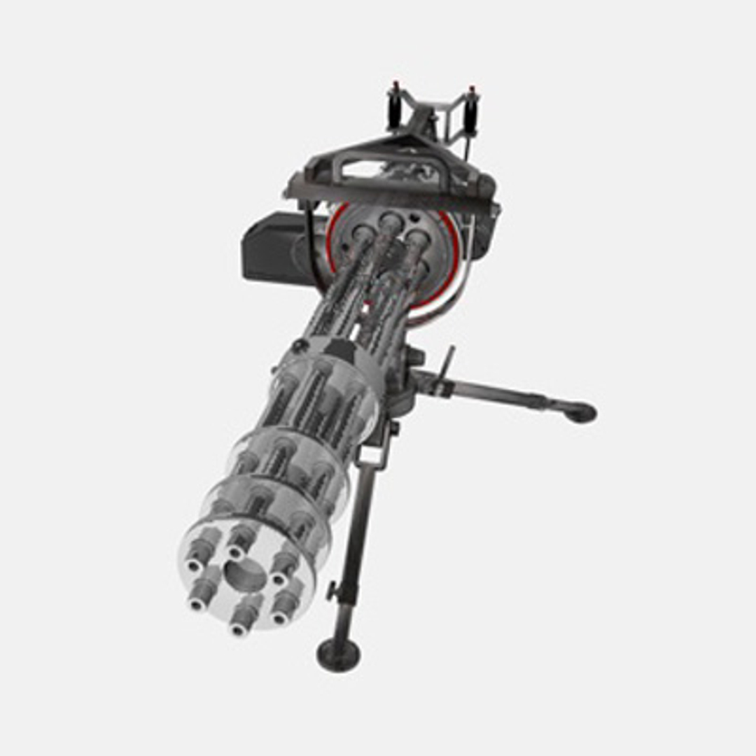 cinema4d minigun 7 62mm