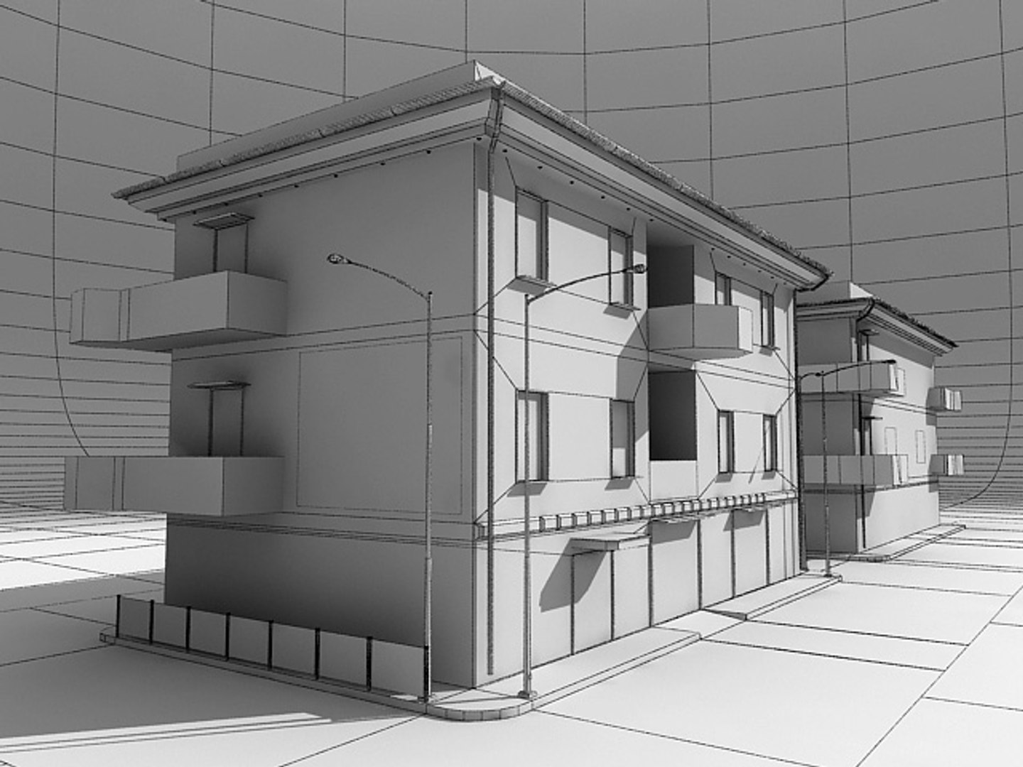 3d building lights volumetric