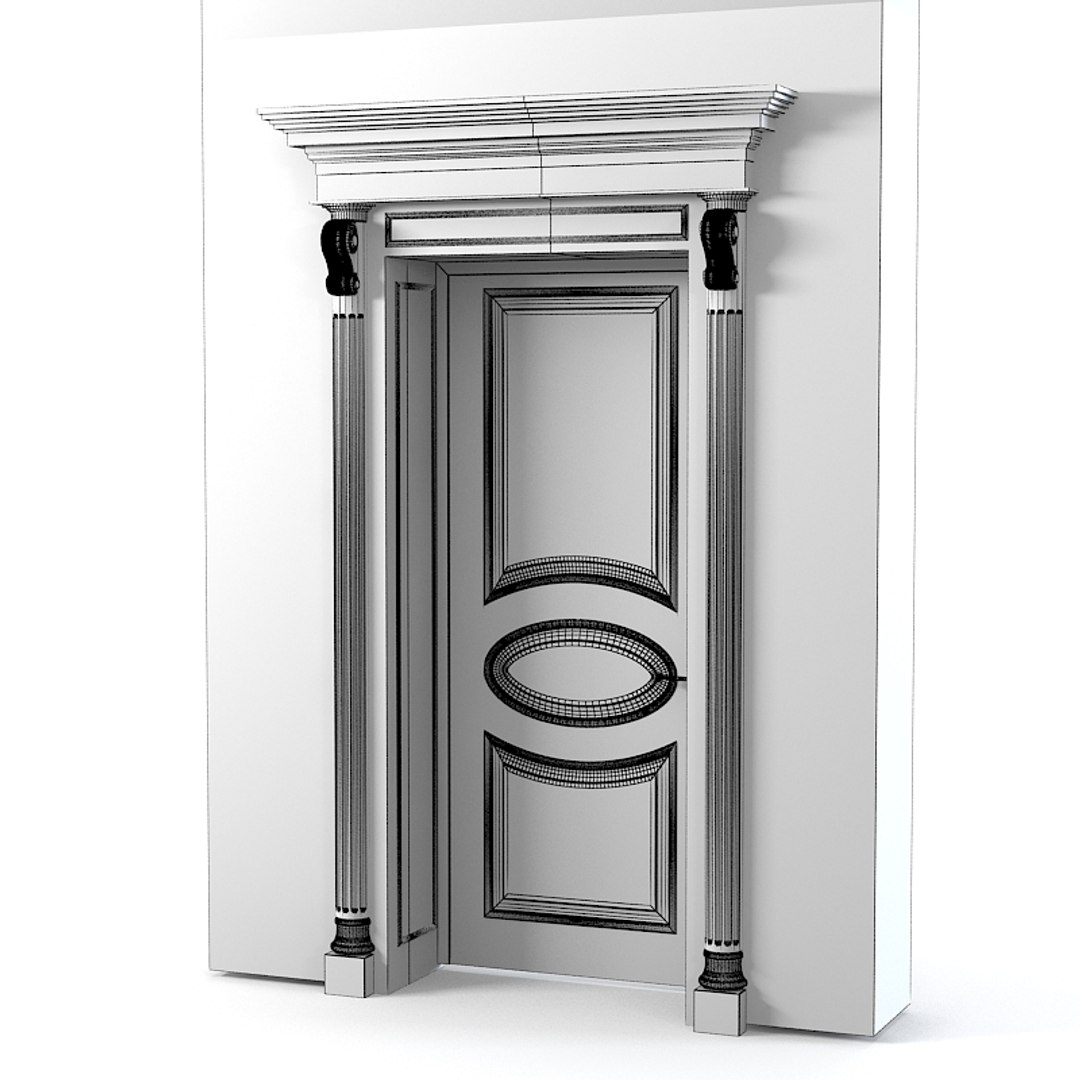 3d Model Classic Door Portal
