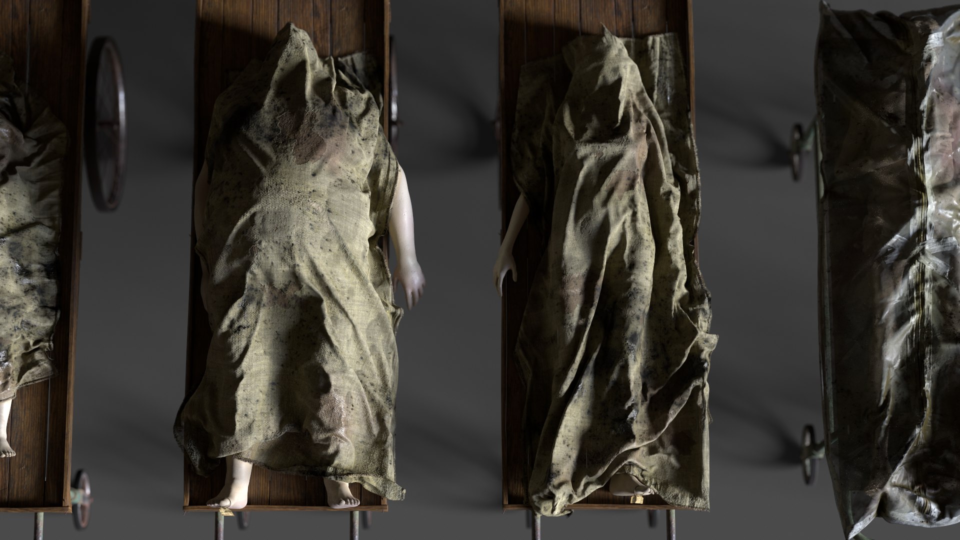 3D Stylized Dead Bodies Bundle - TurboSquid 1874003