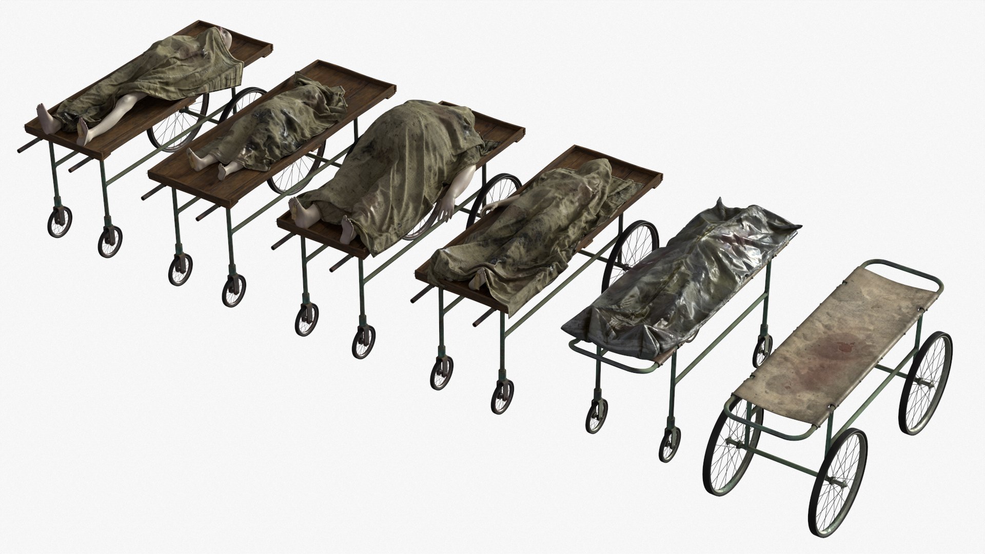 3D Stylized Dead Bodies Bundle - TurboSquid 1874003