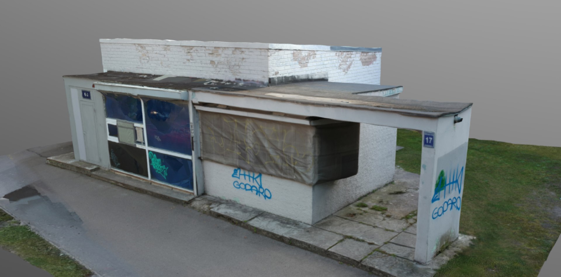 3D gray house building - TurboSquid 1620064