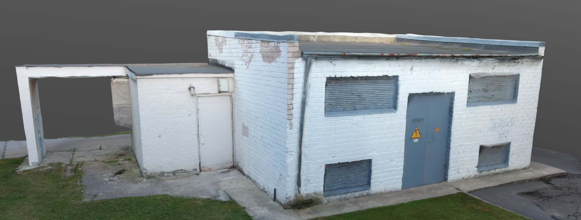 3D gray house building - TurboSquid 1620064