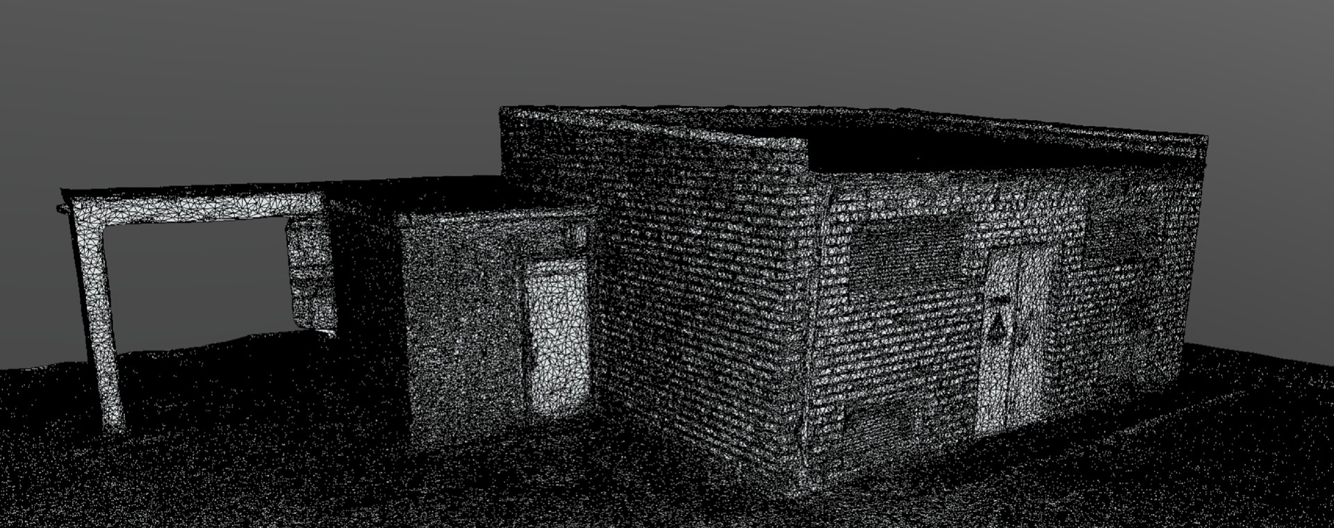 3D gray house building - TurboSquid 1620064