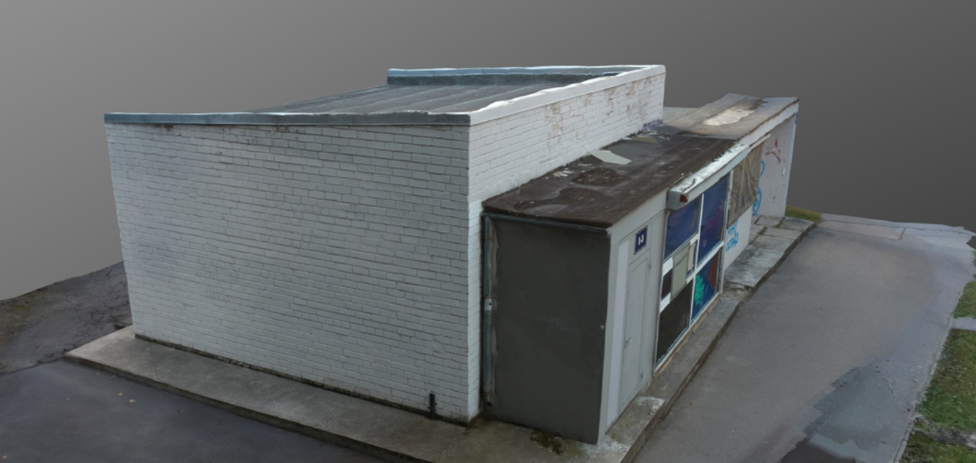 3D gray house building - TurboSquid 1620064