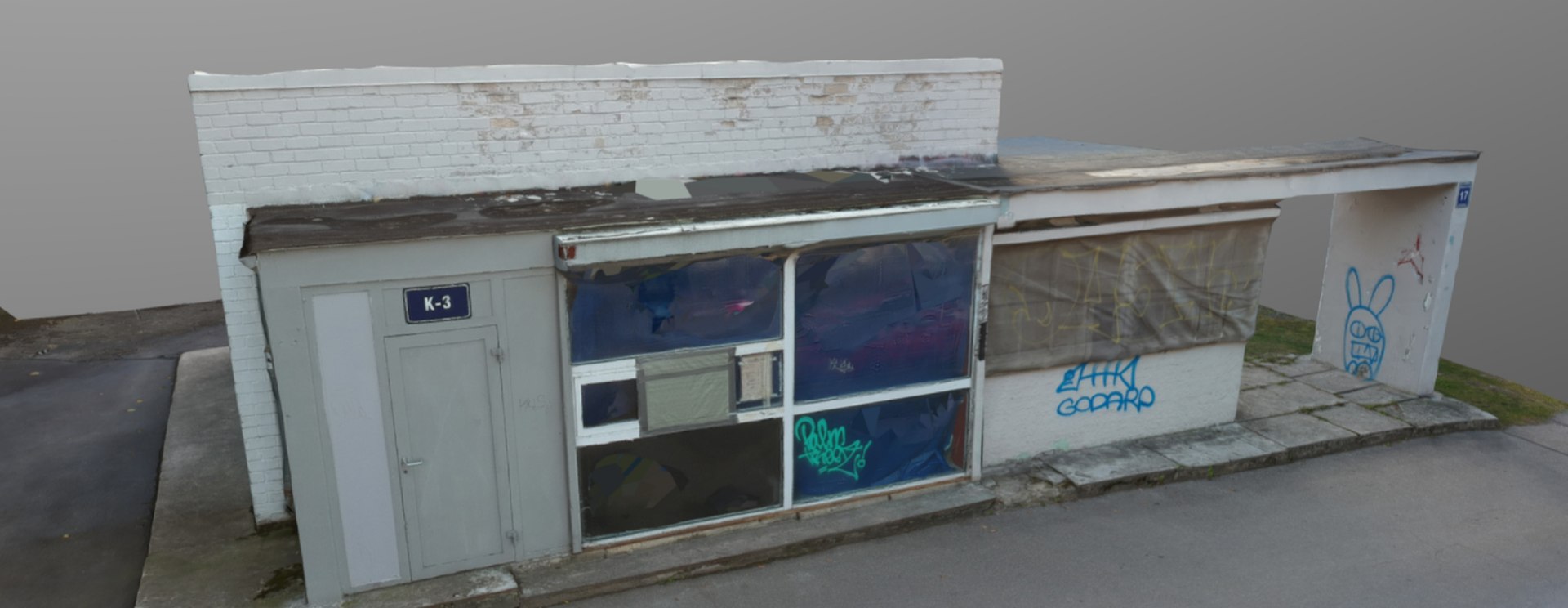 3D gray house building - TurboSquid 1620064