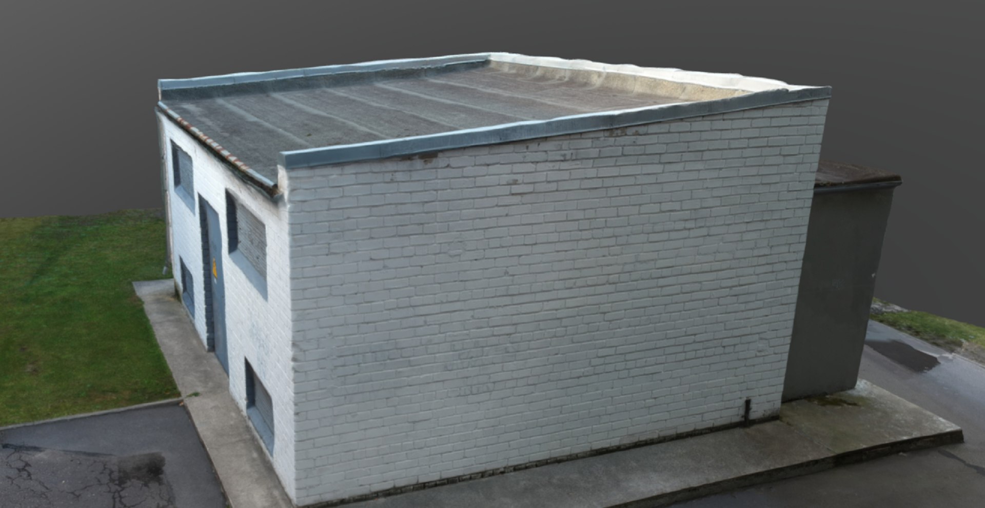 3D gray house building - TurboSquid 1620064