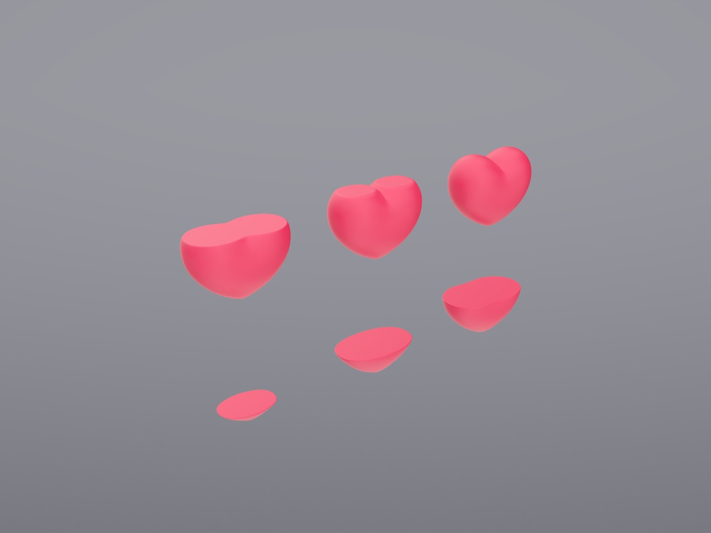 3D Model Cartoon Heart Pack - TurboSquid 2093354