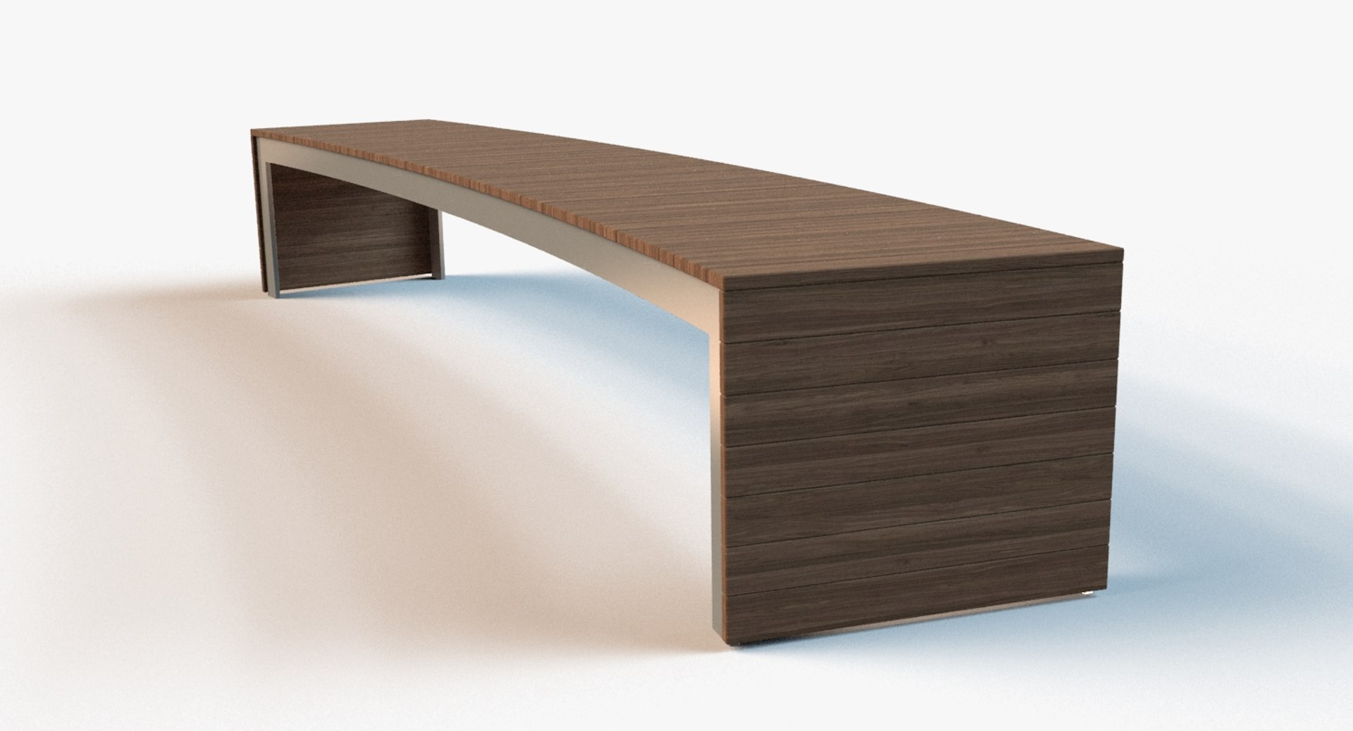 3d Model Exterior Bench