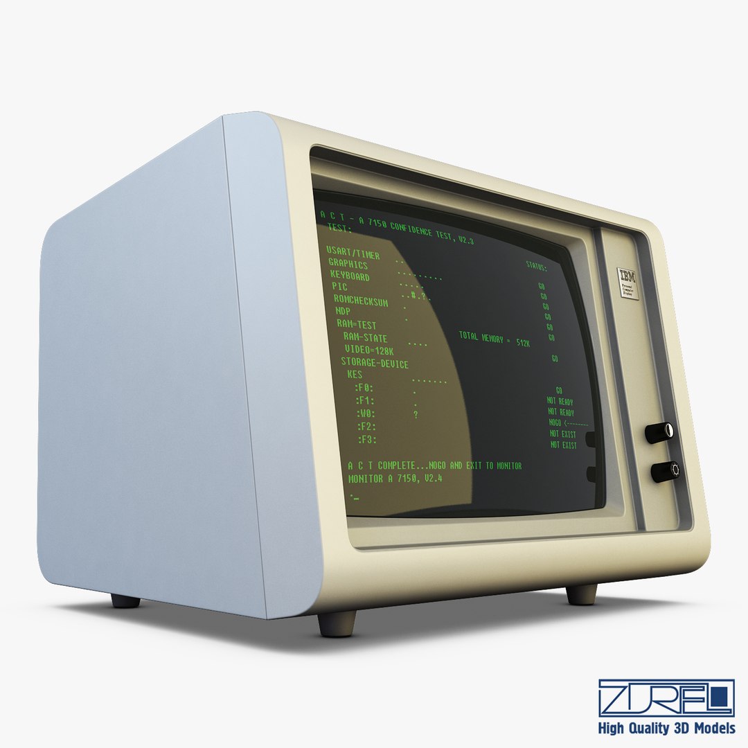 3D Model Ibm 5150 Monitor - TurboSquid 1307190
