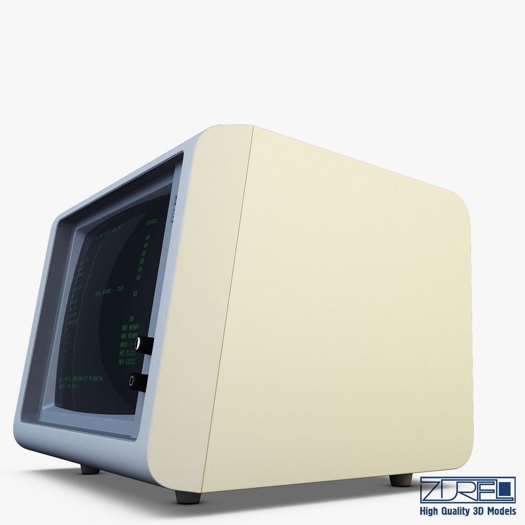3D Model Ibm 5150 Monitor - TurboSquid 1307190
