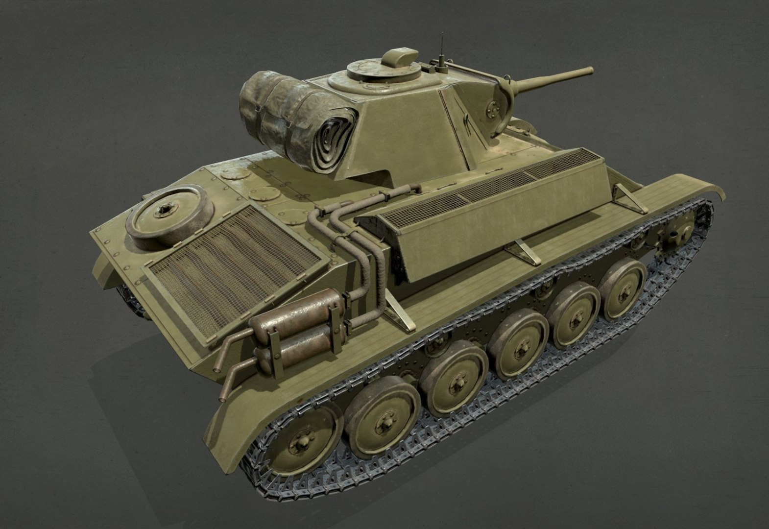 Tank T-70 3D Model - TurboSquid 1343689