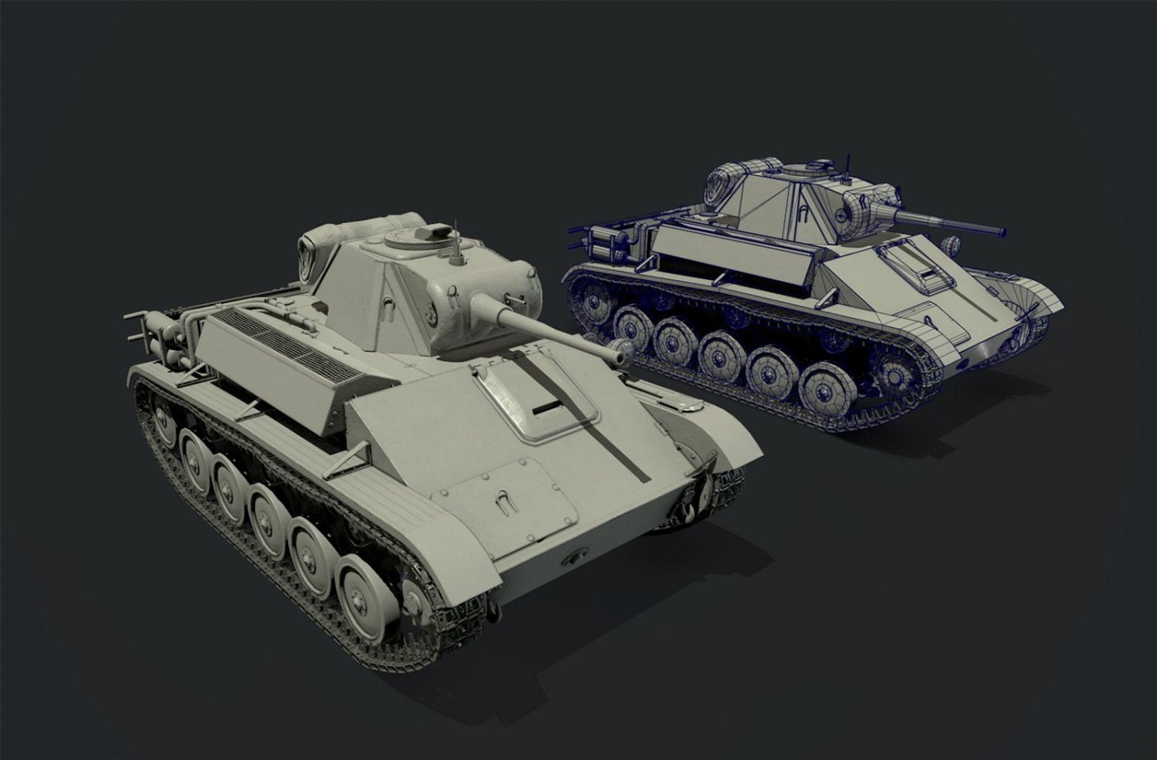 Tank T-70 3D Model - TurboSquid 1343689