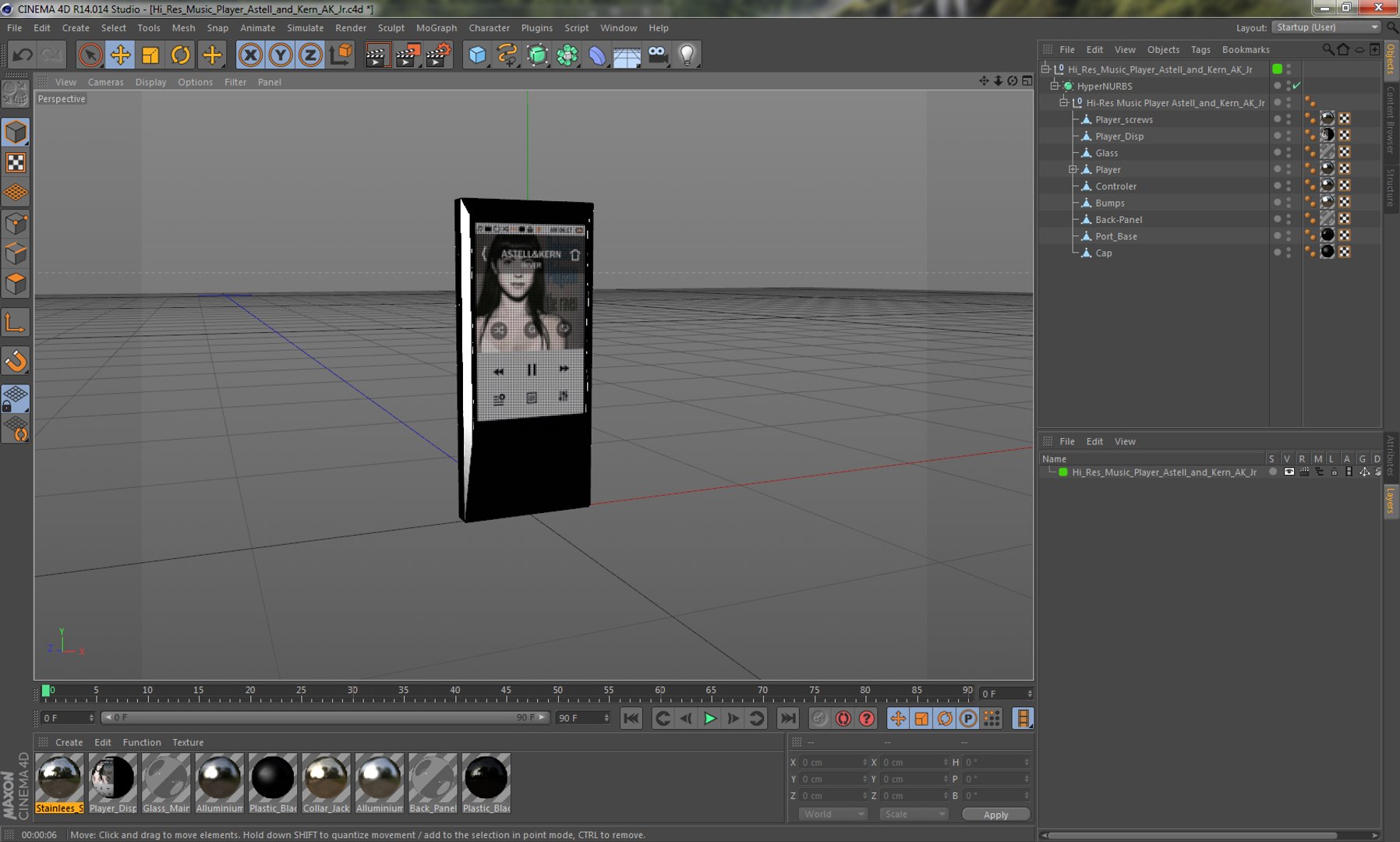 3D Model Hi Res Music Player - TurboSquid 1193613