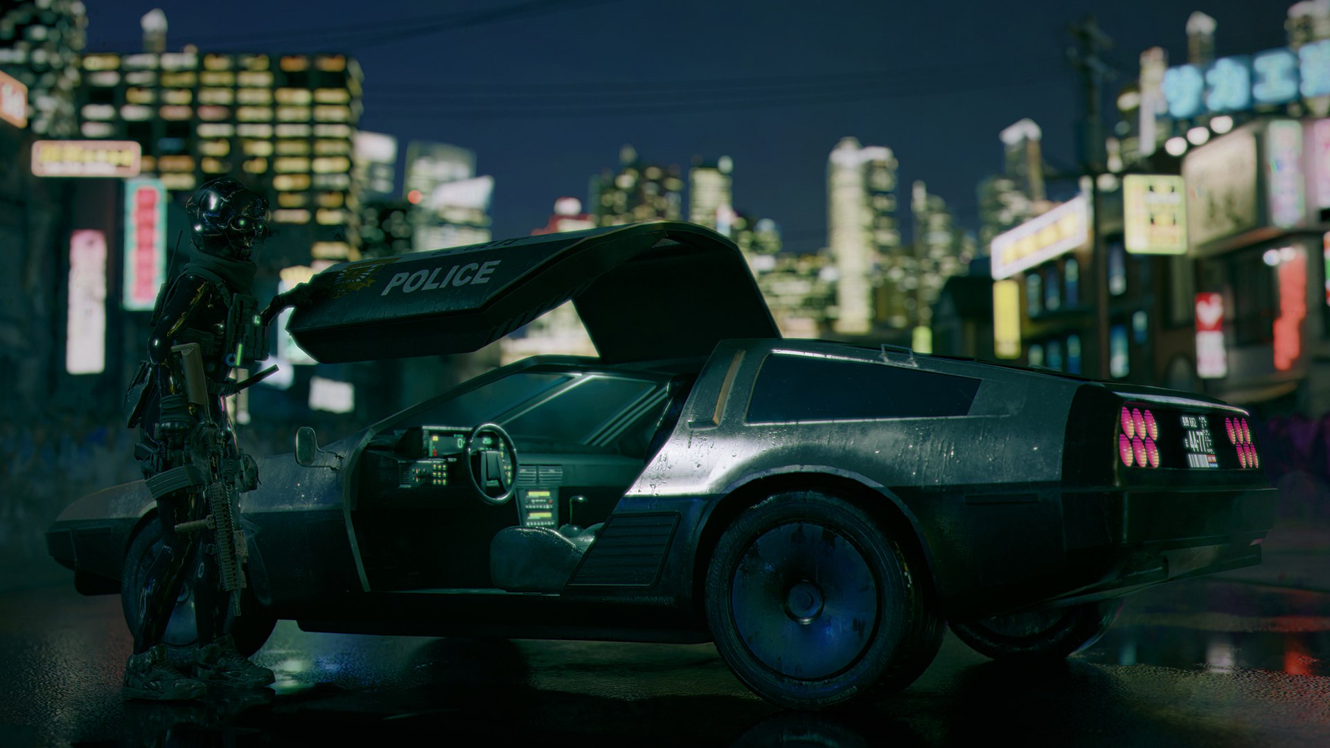 Sci-Fi Police Model - TurboSquid 1891616