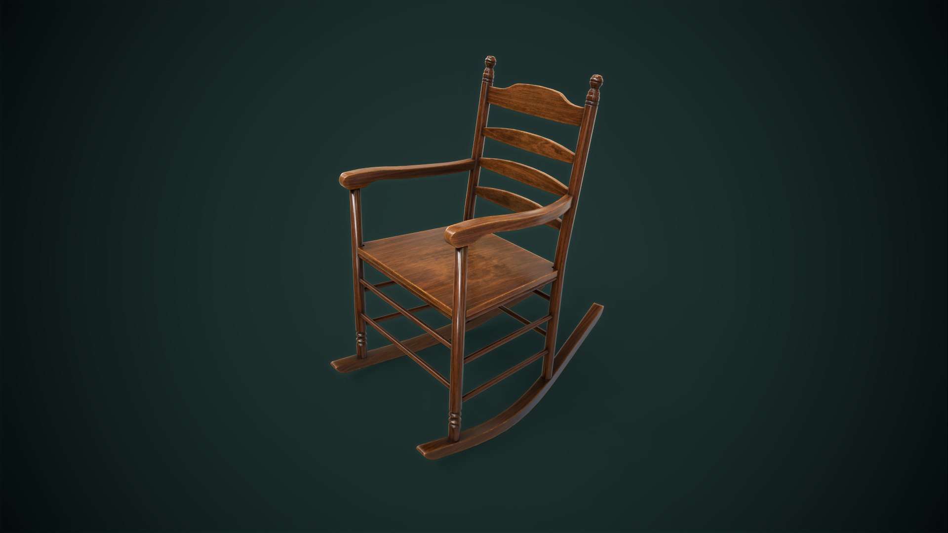 3D Vintage Rocking chair model - TurboSquid 2039253