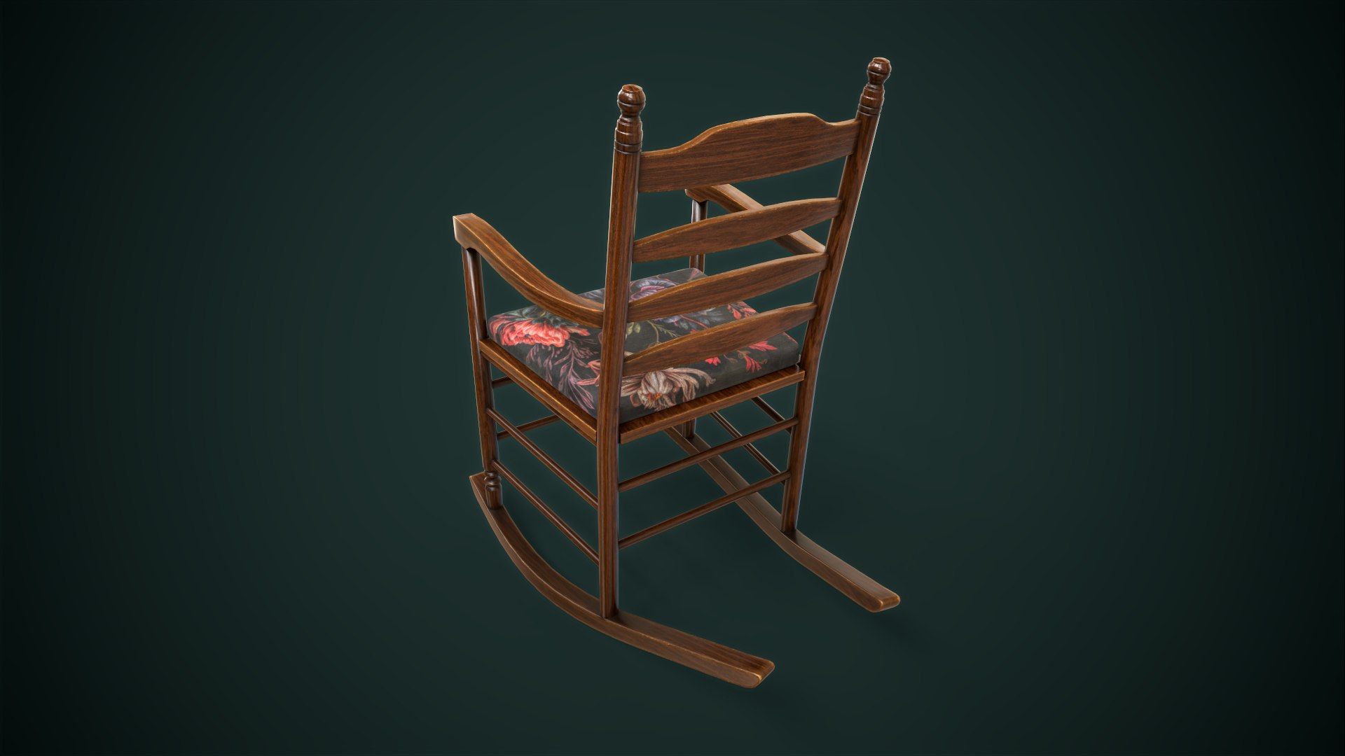 3D Vintage Rocking chair model - TurboSquid 2039253