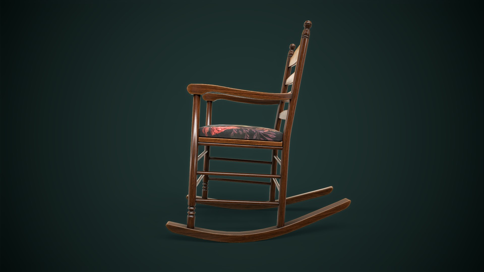 3D Vintage Rocking chair model - TurboSquid 2039253