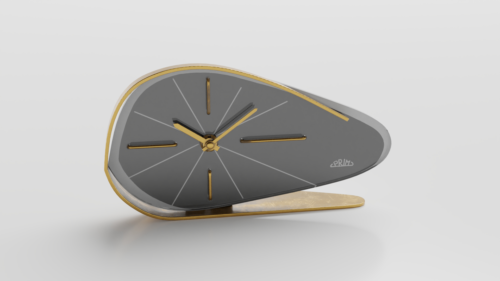 Vintage Table Clock Model - TurboSquid 2050679