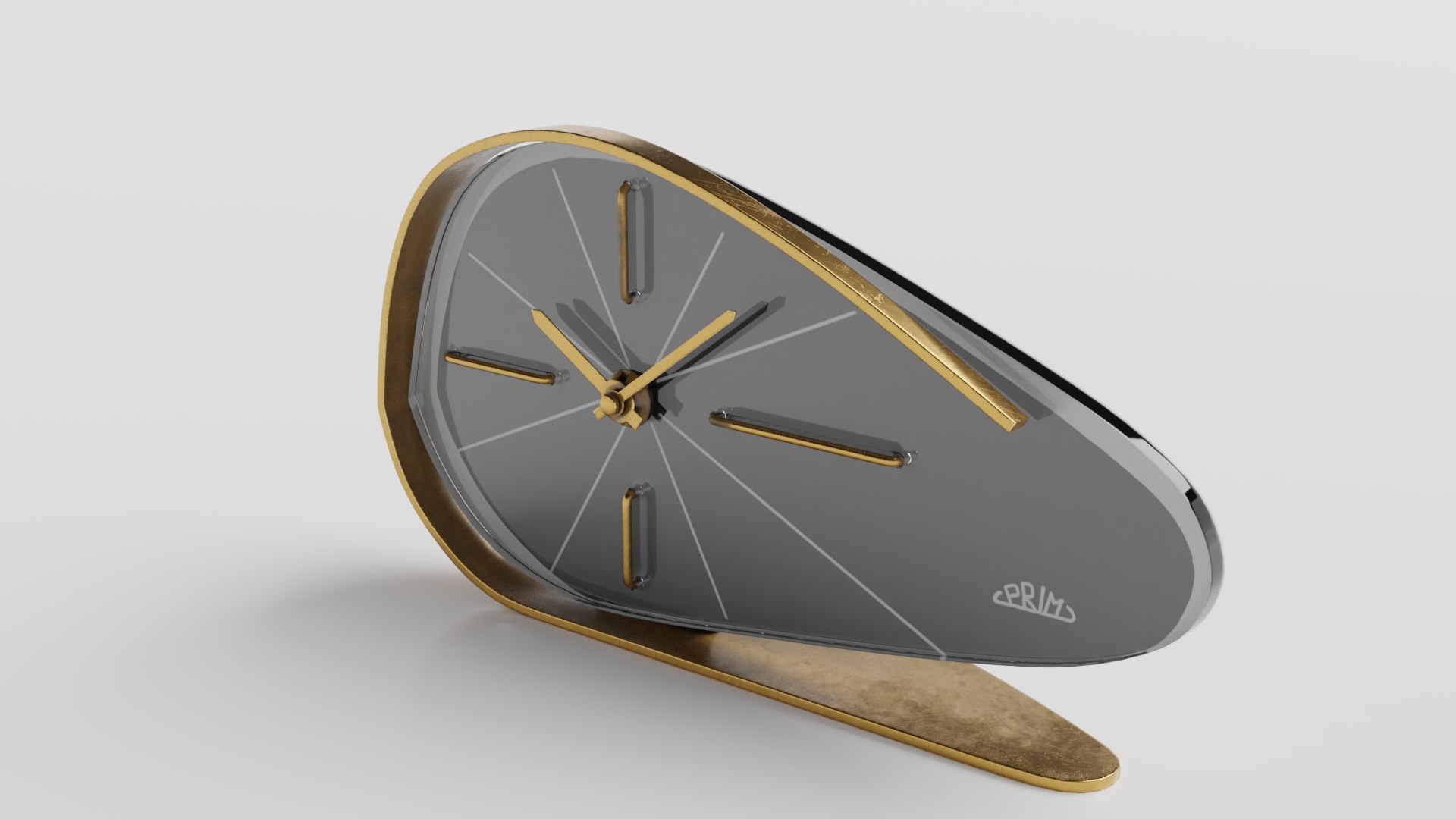 Vintage Table Clock Model - TurboSquid 2050679