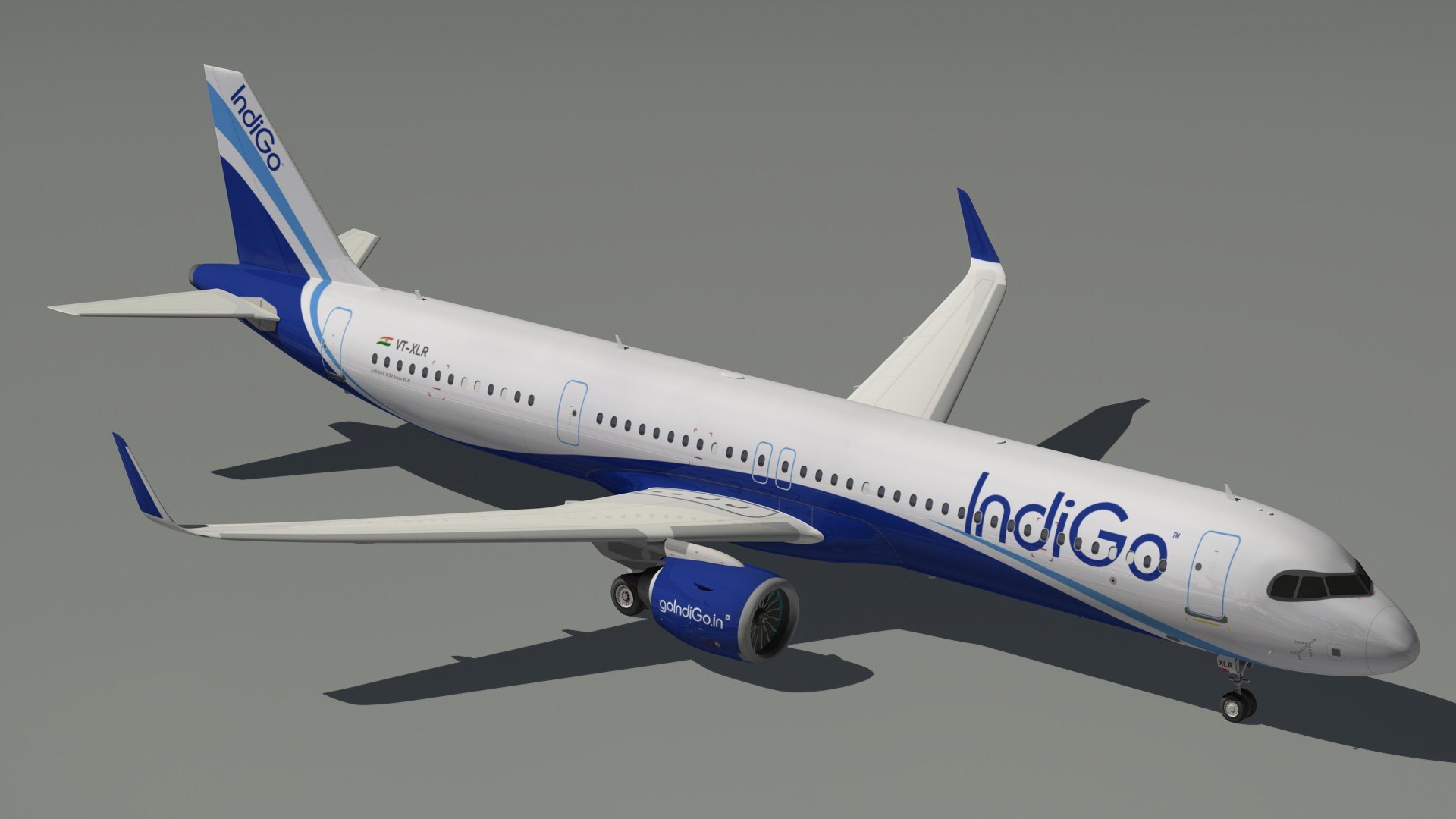 A321 Neo XLR Indigo 3D Model - TurboSquid 2154125