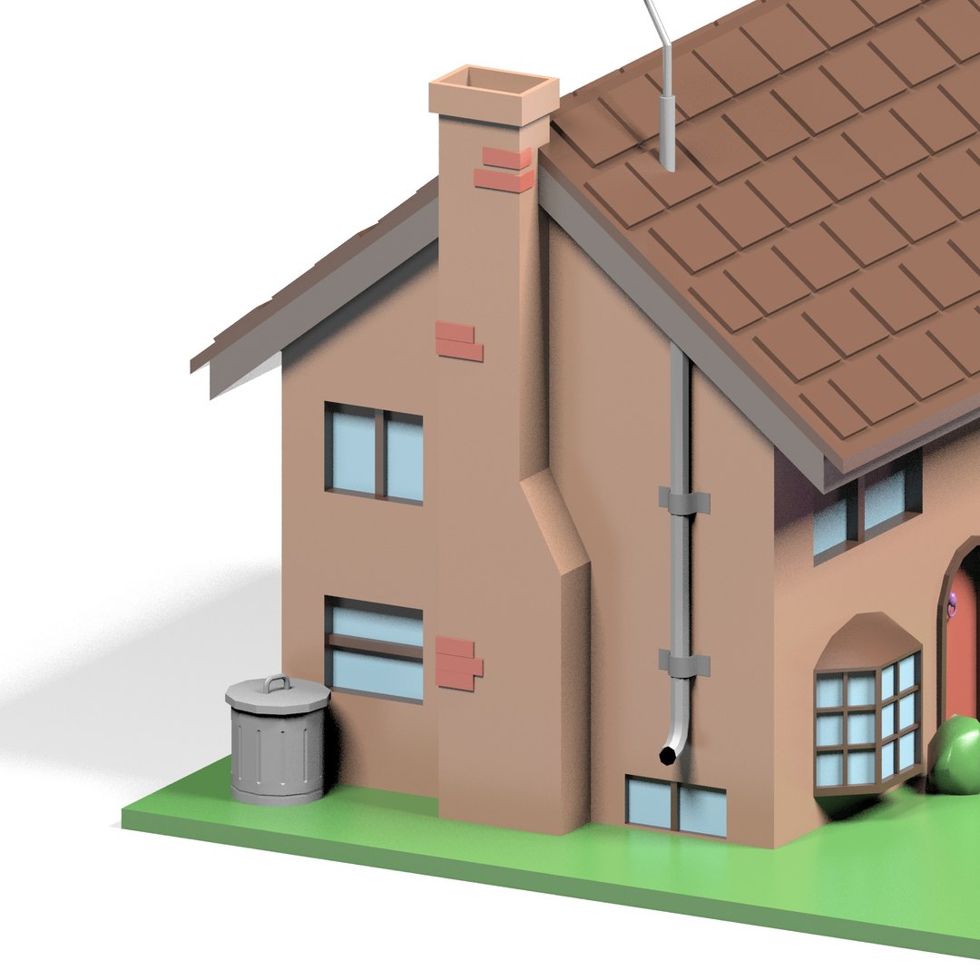 Simpsons House 3D - TurboSquid 1578052