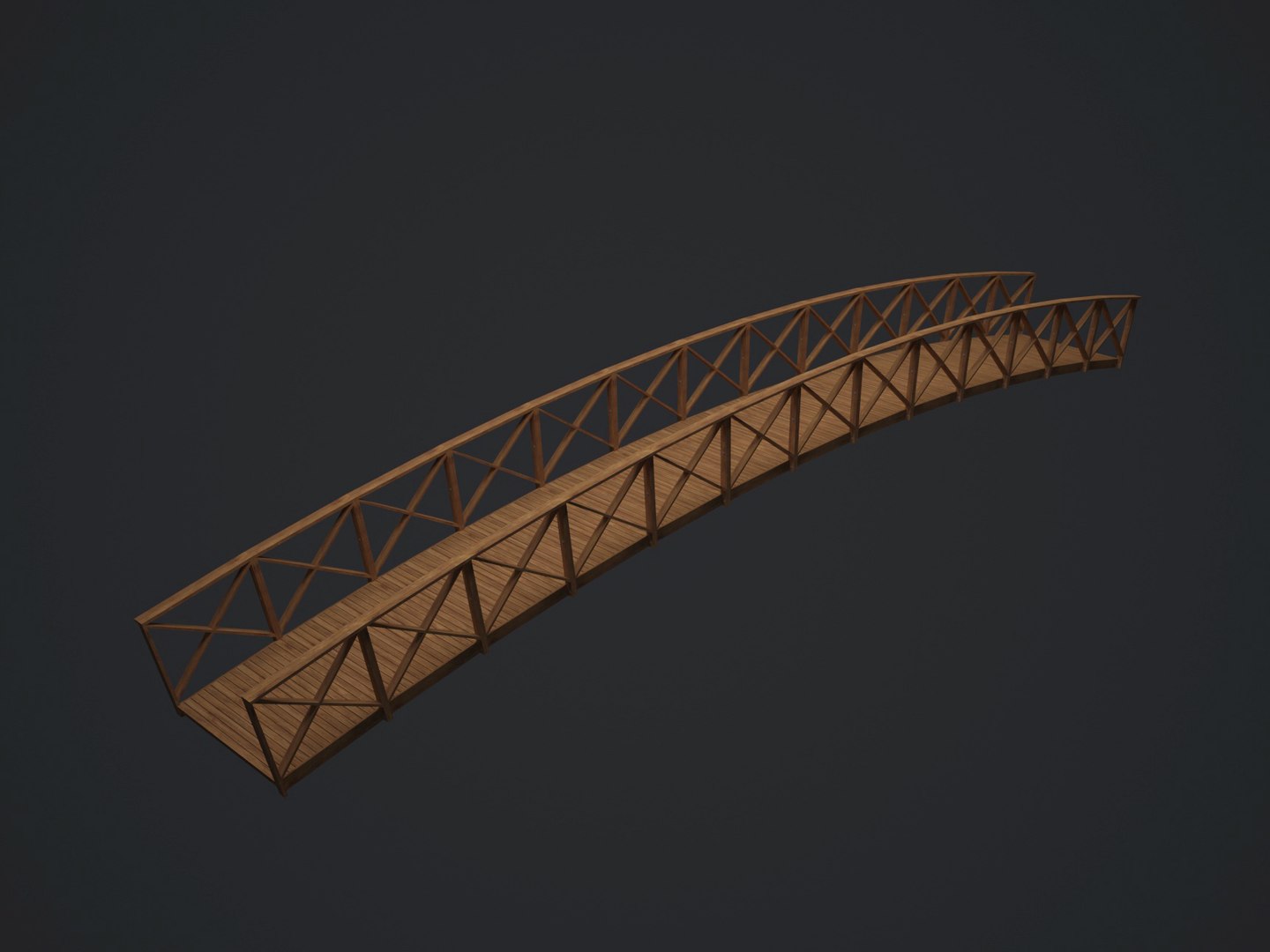 Wooden Bridge 3D Model - TurboSquid 1155451