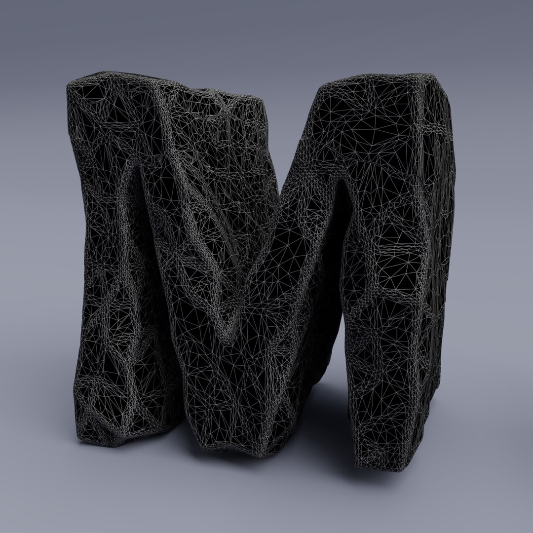 3D Letter M Model - TurboSquid 1373833