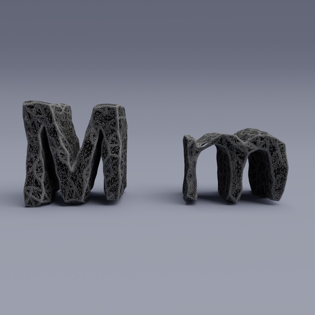 3D Letter M Model - TurboSquid 1373833