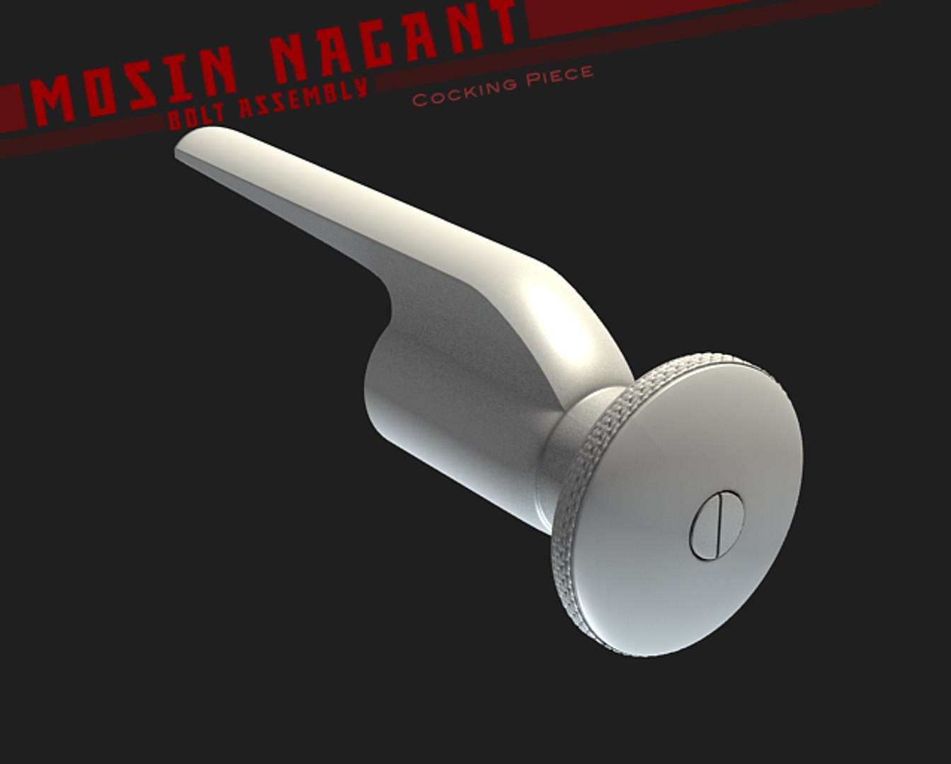 Rifle Bolt Assembly 3d Model