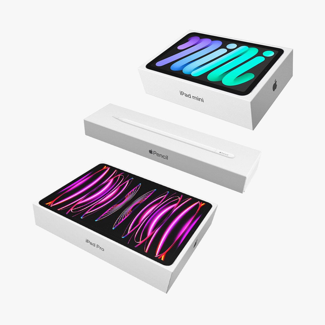 Apple Packaging Boxes Collection 3 3D - TurboSquid 2238387