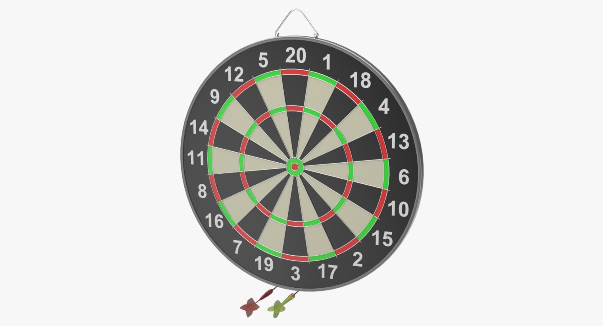 Dartboard Darts 3d Model