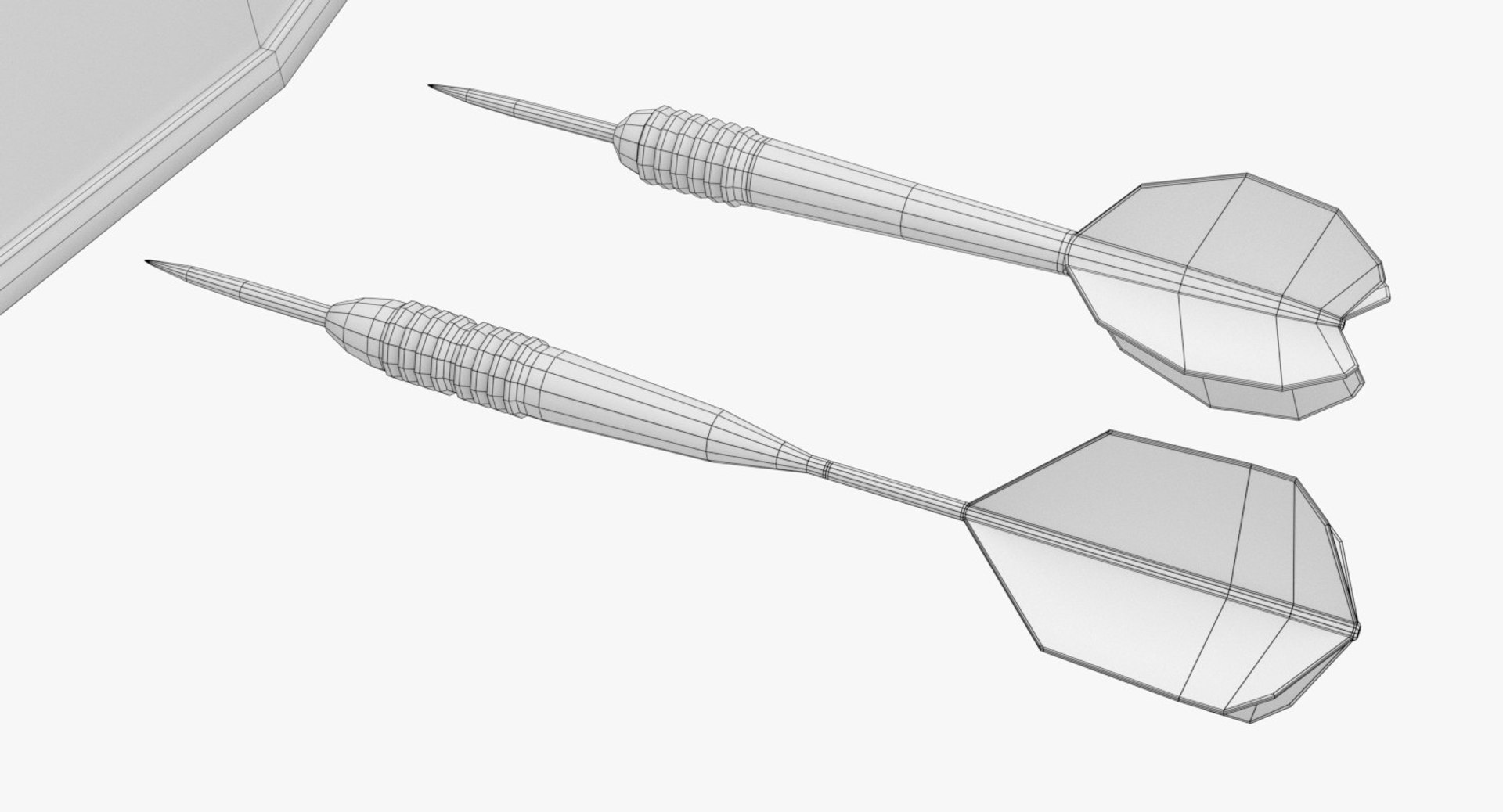 Dartboard Darts 3d Model