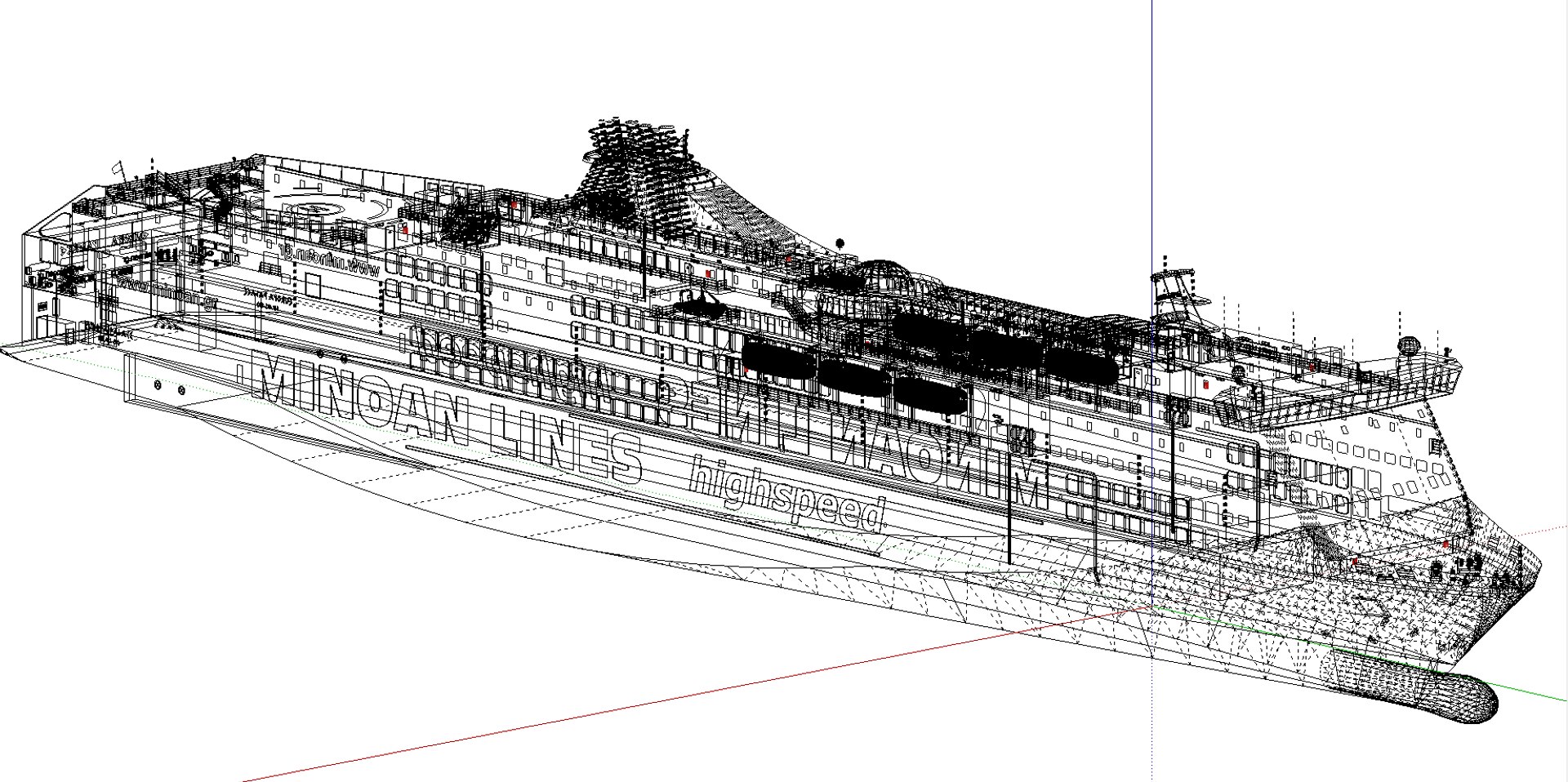 Minoan Lines Europa 3D - TurboSquid 1206412