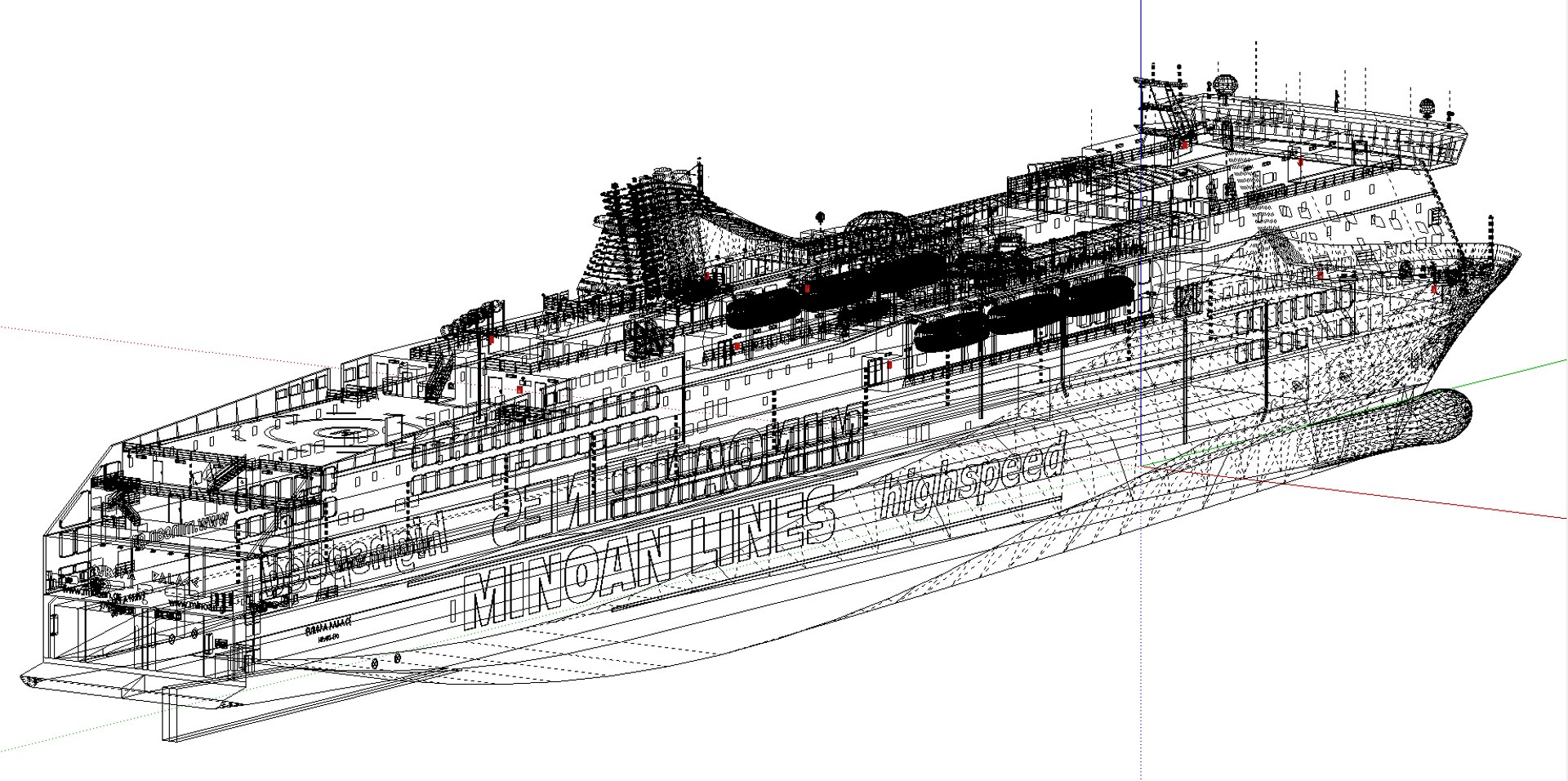 Minoan Lines Europa 3D - TurboSquid 1206412