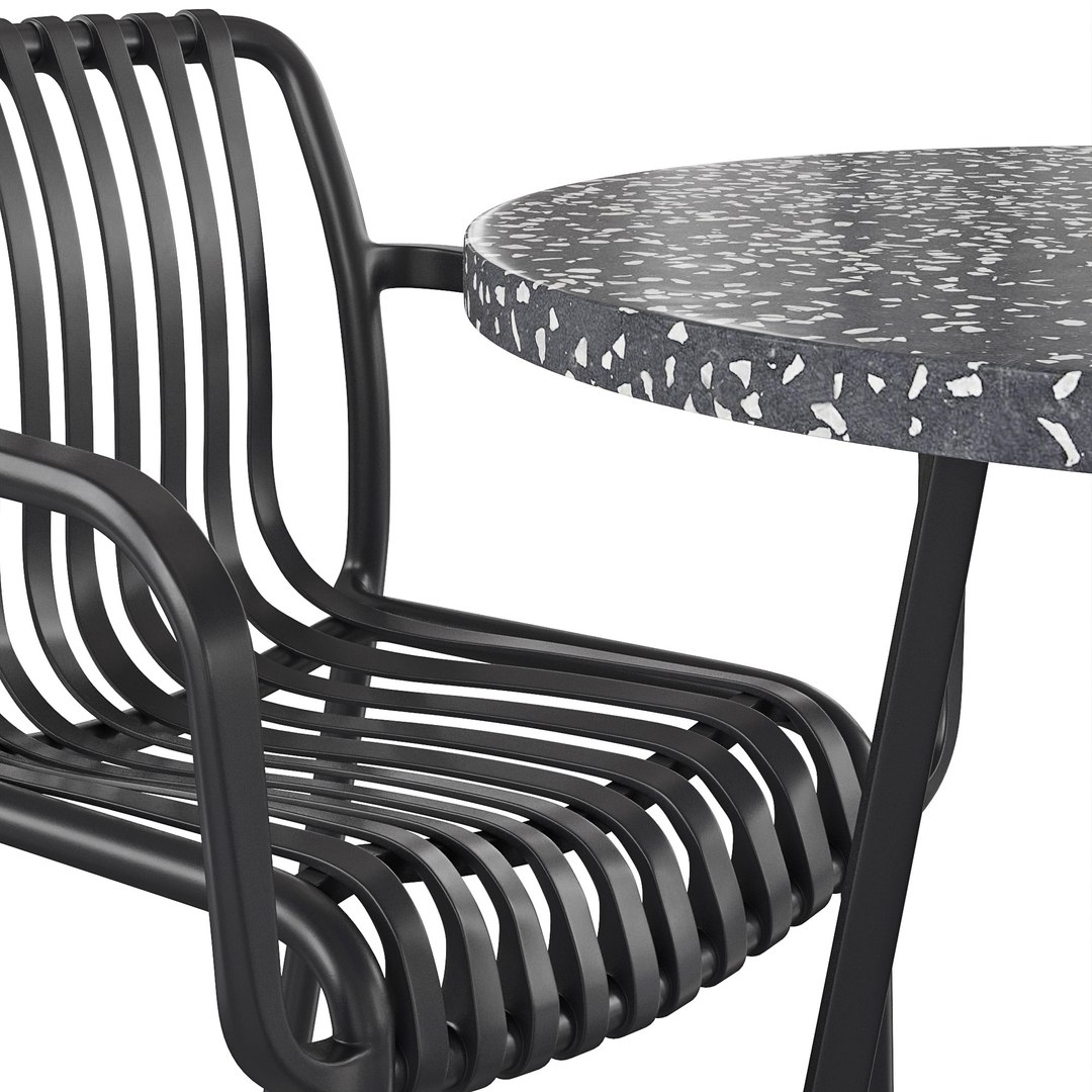 Table And Chair Tella Isabellini Model - TurboSquid 1962537