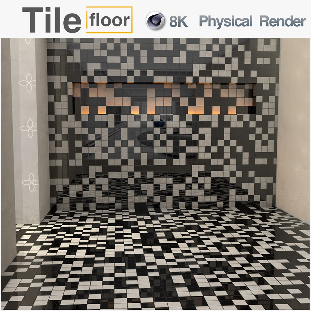 Texture PBR 8K Floor tiles C4D Physical Render 0054 3D model ...